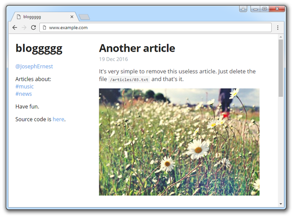 GitHub - josephernest/bloggggg: bloggggg is a blogging platform.